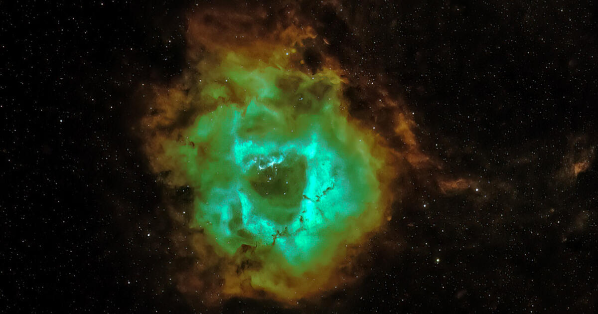 Rosette Nebula Ngc2244 Reprocessed Telescope Live